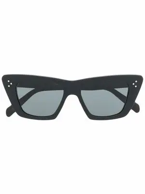Celine Cat Eye Sunglasses With Silver-tone Stud Detailing - Multicolor