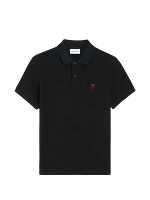 AMI Paris De Coeur Cotton Polo Shirt - Multicolor