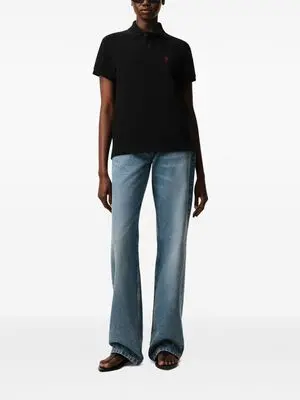 AMI Paris De Coeur Cotton Polo Shirt