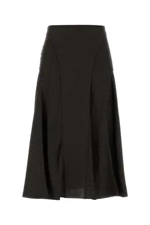 Fendi Embroidered Silk Skirt - Multicolor