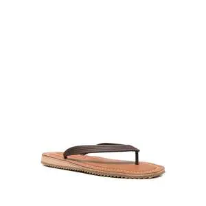 Miu Miu Thong Flip-flops With Logo Detail