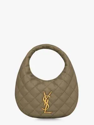 Saint Laurent Quilted Leather Handbag With Cassandre Logo - Multicolor