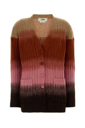 Fendi Mohair Blend Cardigan - Multicolor