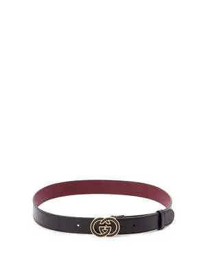 Gucci Interlocking G Buckle Belt - Multicolor