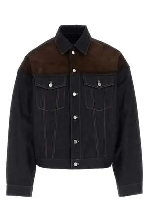 Prada Dark Denim And Suede Jacket