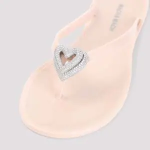 Mach & Mach Double Heart Sandals - Multicolor