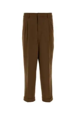 AMI Paris AMI PARIS Caramel Wool Trousers Brown