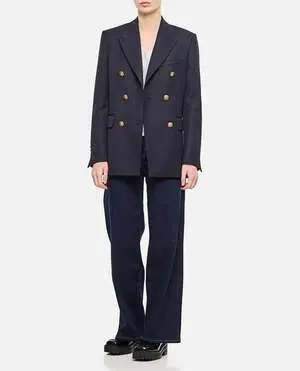 GOLDEN GOOSE Double-breasted Blazer With Gold Star Detail