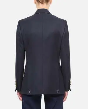 GOLDEN GOOSE Double-breasted Blazer With Gold Star Detail