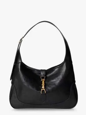 Gucci Jackie 1961 Hammered Leather Shoulder Bag - Black