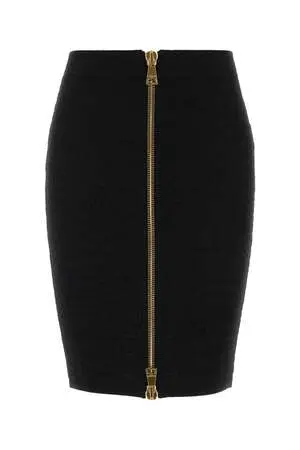 Balmain Stretch Viscose Blend Skirt