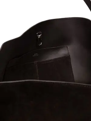 TOTEME Belted Suede Leather Tote - Multicolor
