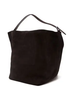 TOTEME Belted Suede Leather Tote - Multicolor