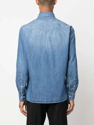 Brunello Cucinelli Denim Cotton Shirt