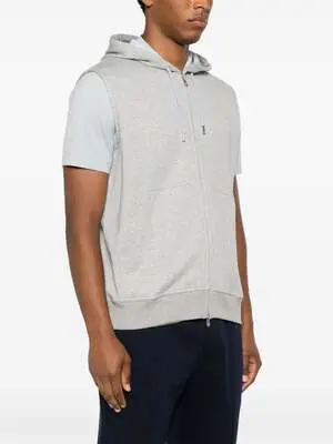 Brunello Cucinelli Sleeveless Zip-up Hoodie