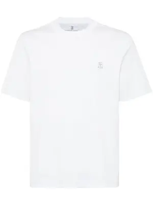 Brunello Cucinelli Logo Cotton T-shirt