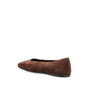 Prada Crochet Ballet Flats With Buckle Detail - Brown