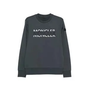 Moncler Crewneck Long Sleeve Sweatshirt - Gray