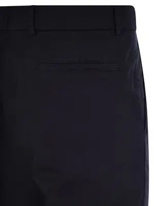 Brunello Cucinelli Garment-dyed Leisure Fit Trousers - Blue