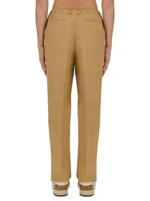 Fendi Canvas Tailored Trousers - Brown