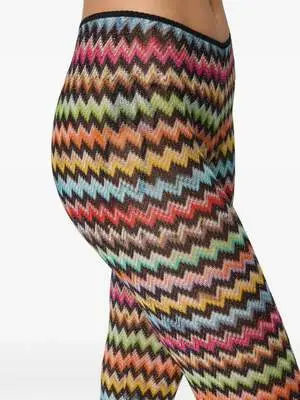 Missoni Zigzag Patterned Viscose Flared Pants - Multicolor