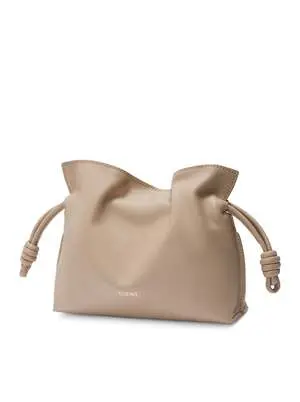 Loewe Flamenco Clutch Mini Bag In Calfskin Nappa - Cream