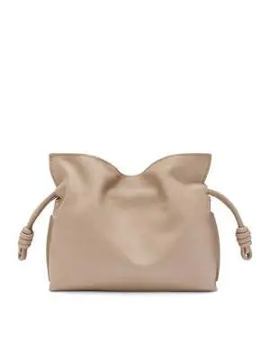 Loewe Flamenco Clutch Mini Bag In Calfskin Nappa - Cream