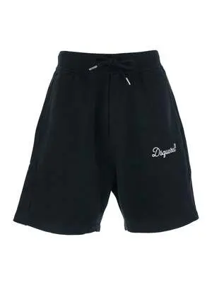 Dsquared2 Dsquared2 Cotton Drawstring Waist Logo Shorts Multicolor