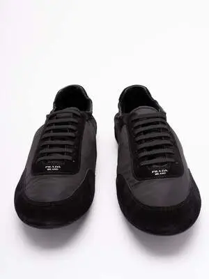 Prada Re-nylon And Suede Vintage Finish Sneakers - Multicolor