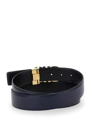 FERRAGAMO Belt With Gancini Buckle - Multicolor