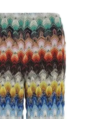 Missoni Patterned Viscose Knit Pants - Multicolor