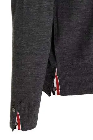 Thom Browne 4-bar Merino Wool Sweater - Gray