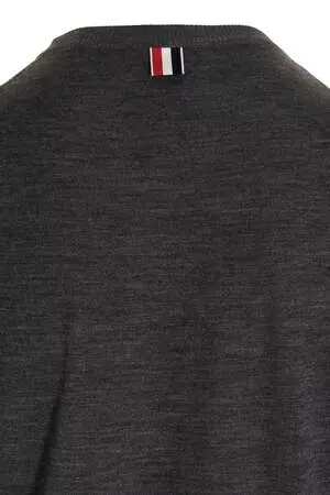Thom Browne 4-bar Merino Wool Sweater - Gray