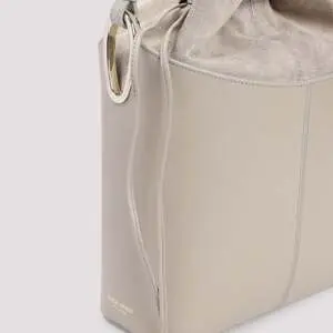Giorgio Armani Taupe Leather Bucket Bag
