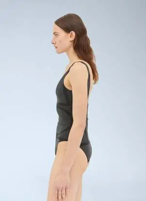 TOTEME Monogram Print One-piece Swimsuit - Black