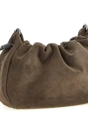 Brunello Cucinelli Bucket Mellow" Suede Mini Bucket Bag
