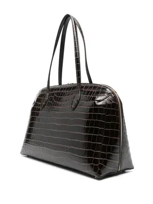 TOTEME Croc Effect Leather Day Tote Bag