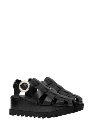 Stella McCartney Elyse Plateau Sandals - Black