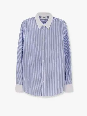 Celine Striped Cotton Shirt - Multicolor
