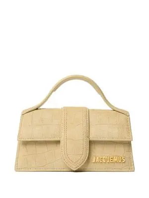 Jacquemus Bag With Croc Effect And Top Handle - Multicolor