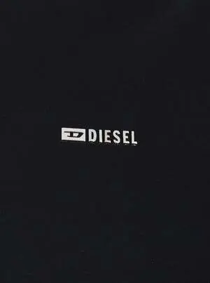 DIESEL® T-adjust-met' T-shirt With Logo On The Front In Cotton - Black