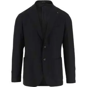 Tagliatore Virgin Wool Blend Blazer - Black