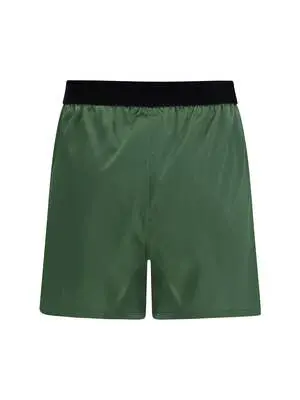 TOM FORD Stretch Silk Satin Pj Shorts - Green