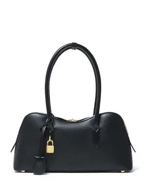 Stella McCartney Ryder Shoulder Bag With Padlock Detail - Black