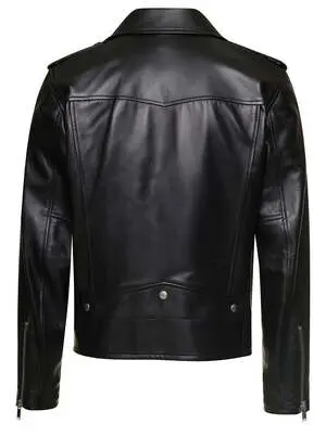Saint Laurent Motorc Classique Biker Jacket - Multicolor
