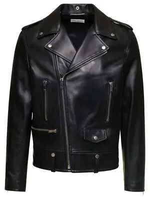 Saint Laurent SAINT LAURENT Motorc Classique Biker Jacket Multicolor