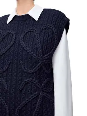 Loewe Hand-woven Anagram Motif Wool Vest
