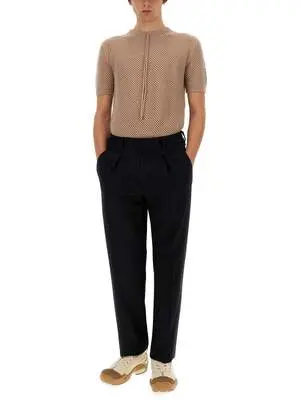 Fendi Wool Jersey Knit Top