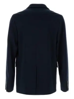 Gucci Dark Blue Cotton Single-breasted Jacket