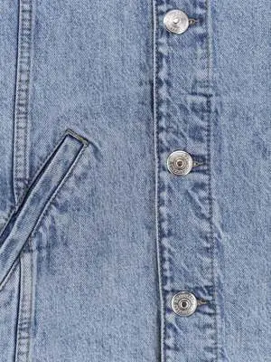 Brunello Cucinelli Denim Jacket With Suede Collar